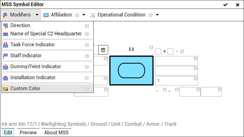 How to create a Military Symbol | symbol.army Documentation